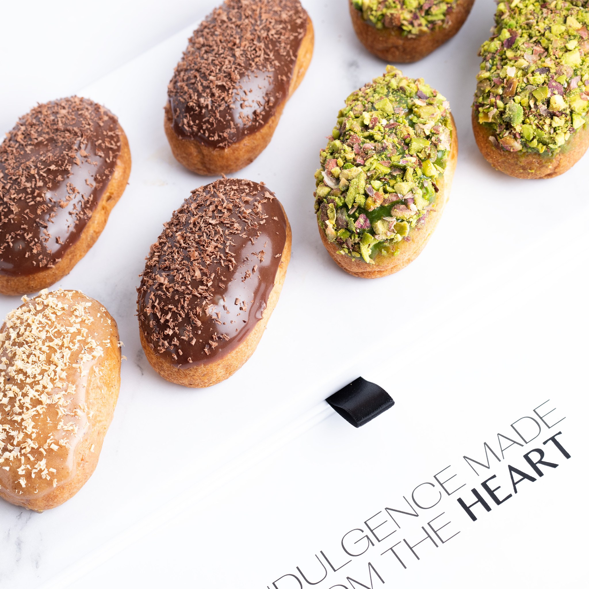 Éclair Minis – Selection Box – EBY Bakehouse